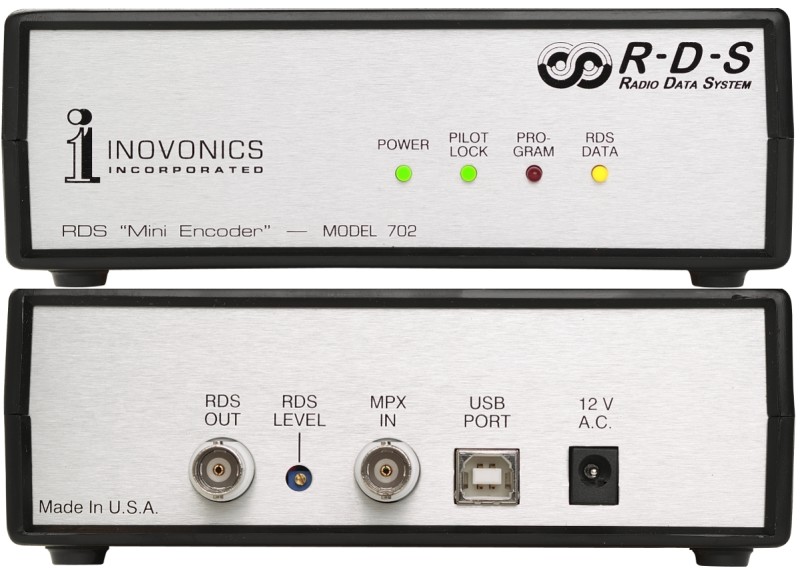 RDS/RBDS "Mini Encoder" - Model 702 | Inovonics Broadcast, Inc.