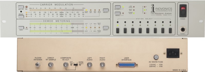 Off-Air FM Modulation Monitor - Model 530 | Inovonics Broadcast, Inc.