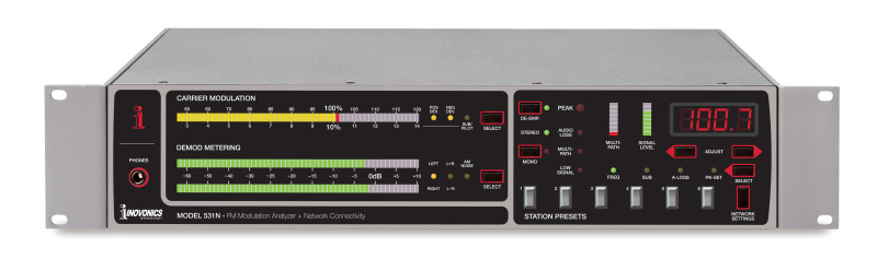 FM Modulation Monitor - Model 531N | Inovonics Broadcast, Inc.