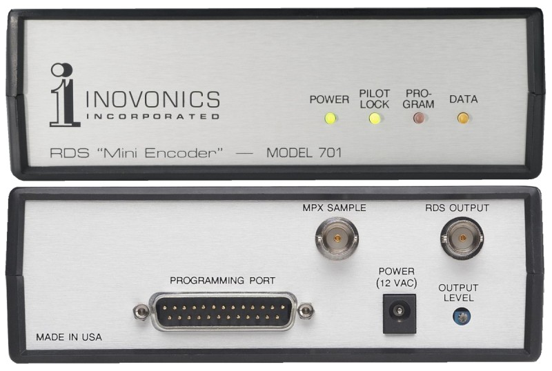 RDS/RBDS "Mini Encoder" - Model 701 | Inovonics Broadcast, Inc.