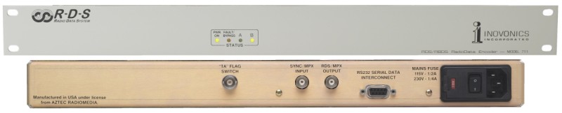 RDS/RBDS Encoder - Model 711 | Inovonics Broadcast, Inc.