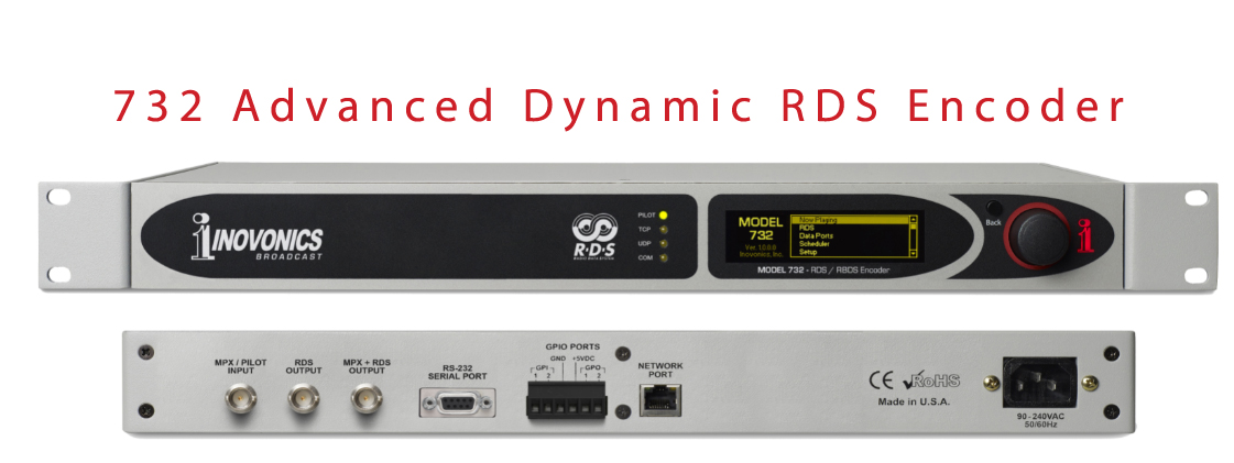 Advanced Dynamic RDS Encoder - Model 732 | Inovonics Broadcast, Inc.