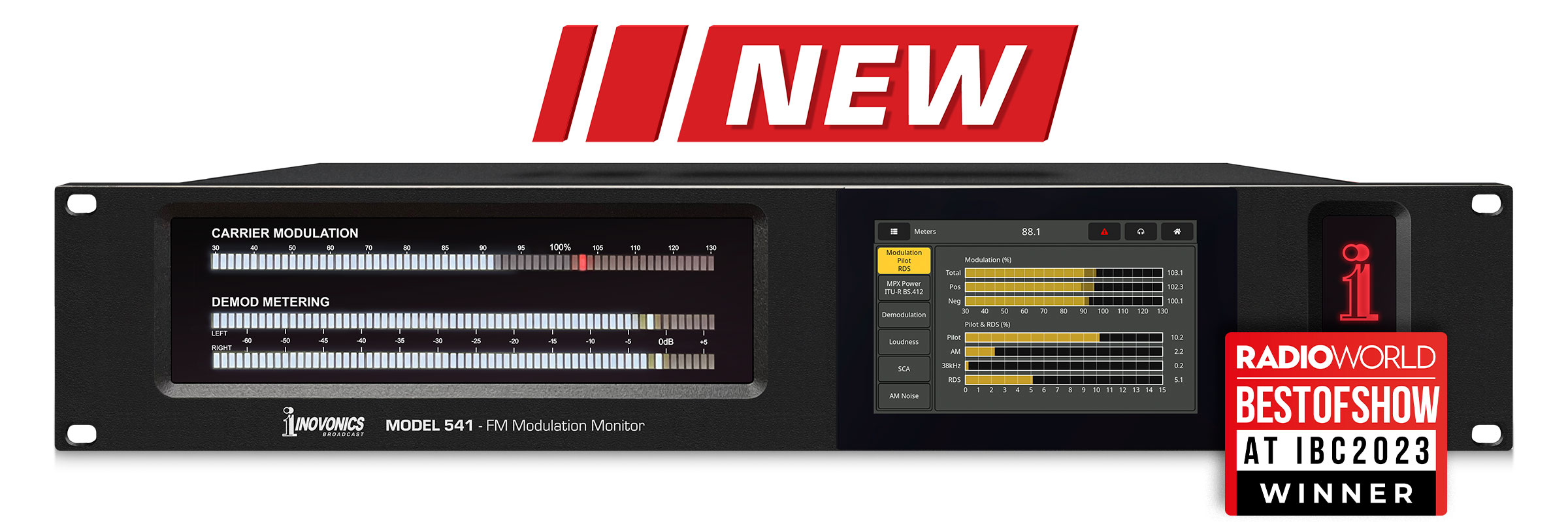FM Modulation Monitor - Model 541 FM Modulation Monitor | Inovonics ...